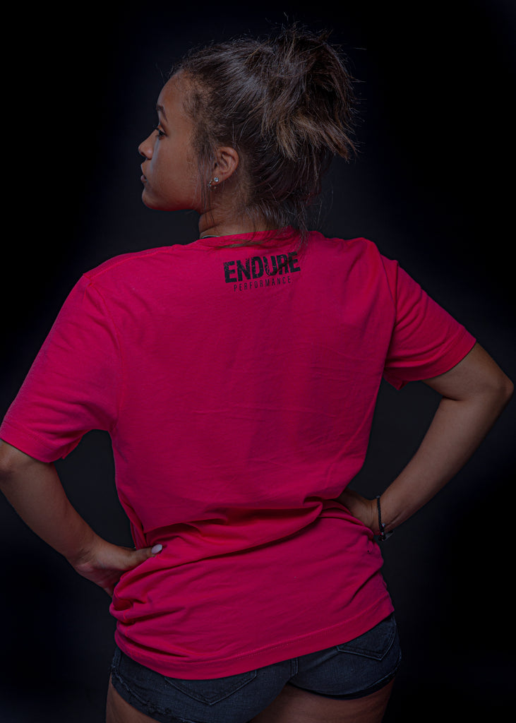 Endure Script T-shirt (Fuchsia) – Endure Performance