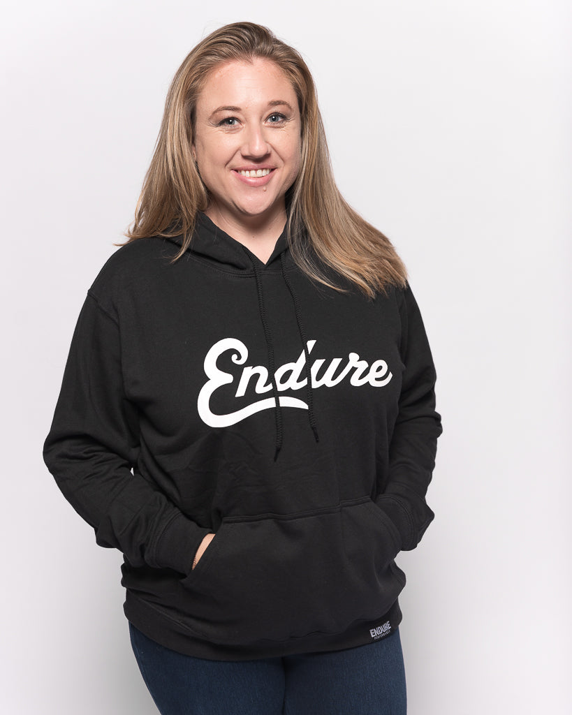 Endure Script Hoodie (Black) – Endure Performance