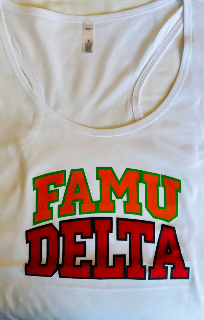 FAMU Delta Tank Top - White – Endure Performance