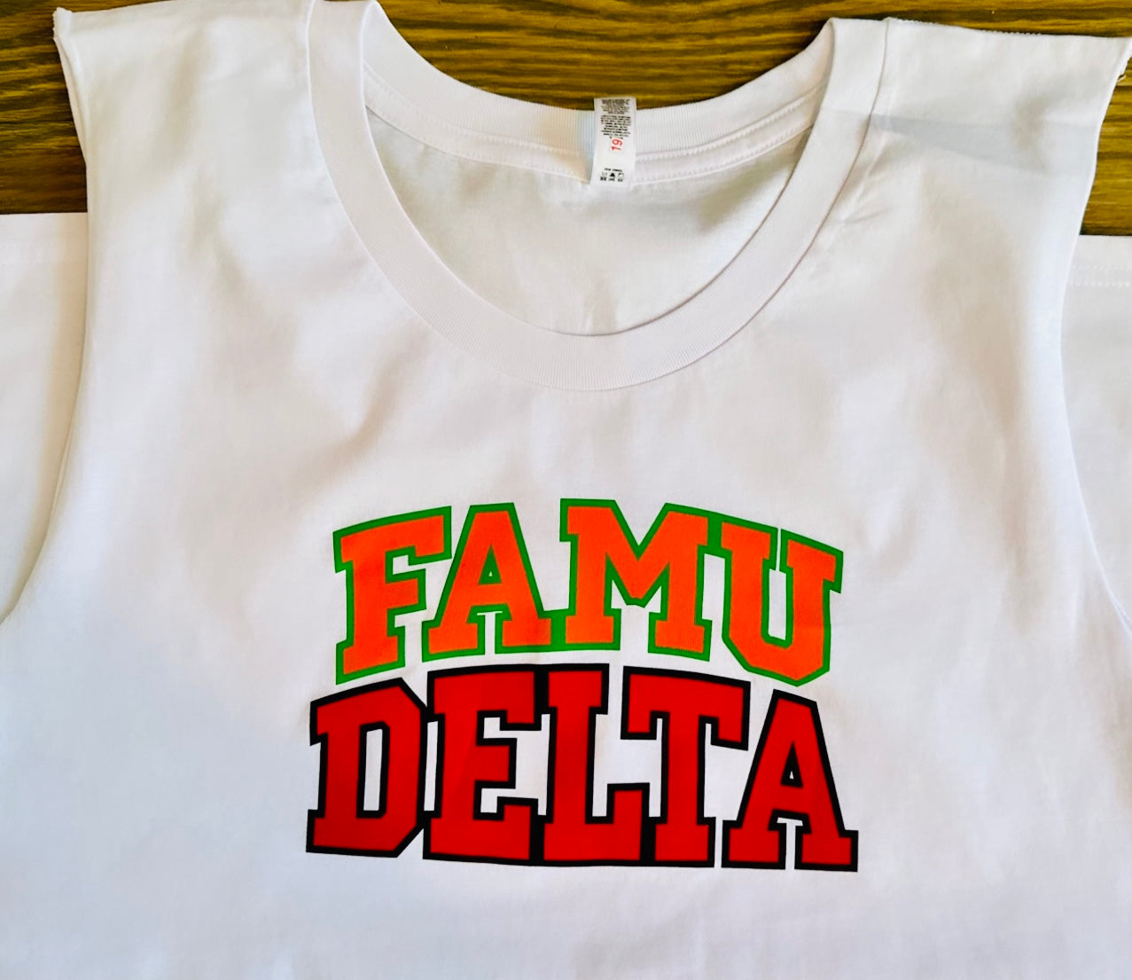 FAMU Delta Muscle T - White – Endure Performance